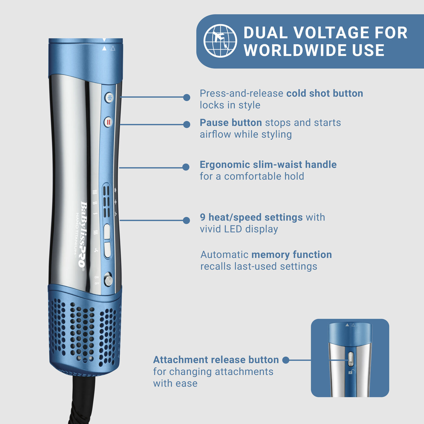 StyleSwitch – Nano Titanium Ionic Multi-Styler & Dryer | BaBylissPRO